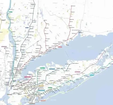 LIRR Map | Line, Branches, Station & more